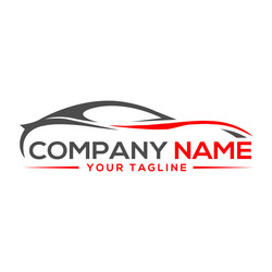 Modern and creative car logo design Royalty Free Vector