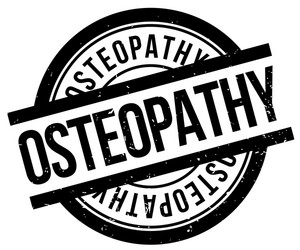 Osteopathy rubber stamp Royalty Free Vector Image