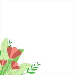 Spring flower corner Royalty Free Vector Image