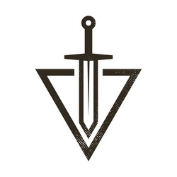 Alc-triangle-creative-brand-logo Royalty Free Vector Image