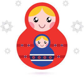 Russian matryoshka dolls Royalty Free Vector Image