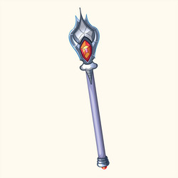 Cartoon fantasy magic weapon Royalty Free Vector Image