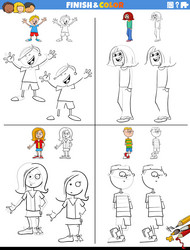 Children Coloring Pages Vector Images (over 42,000)
