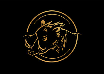 Boar logo Royalty Free Vector Image - VectorStock