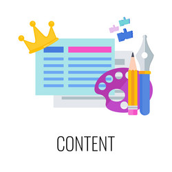 Content infographics pictograph successful Vector Image