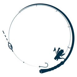 Bent Fishing Rod Clipart