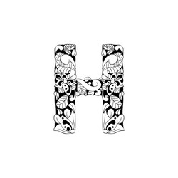 Letter h Royalty Free Vector Image - VectorStock