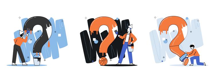 Question Mark Infographic Vector Images (over 2,400)