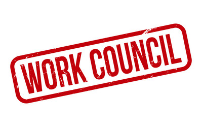 Red work council rubber stamp seal Royalty Free Vector Image