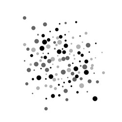 Scattered random black dots dark points dispersio Vector Image