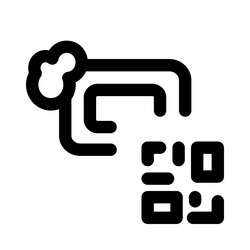 Barcode stick on a soap packaging Royalty Free Vector Image