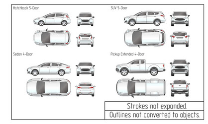 Car Plan View Vector Images (over 1,200)