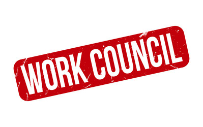 Red work council rubber stamp seal Royalty Free Vector Image
