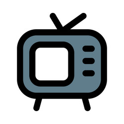 Traditional television device or a retro tv Vector Image