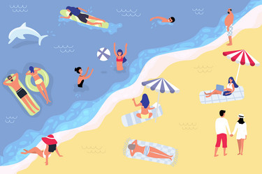 Beach People Vector Images (over 48,000)