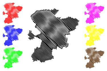 Suffolk map Royalty Free Vector Image - VectorStock