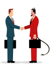 Evil Businessman Deal Vector Images (92)