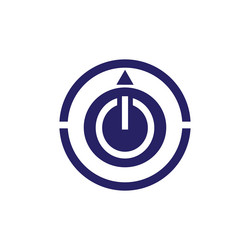 Button on off logo Royalty Free Vector Image - VectorStock