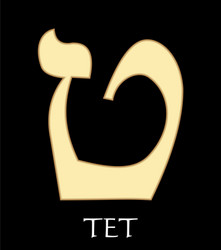 Hebrew letter samekh fifteenth Royalty Free Vector Image