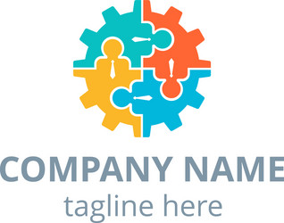 Human resources hr or team work logo template Vector Image