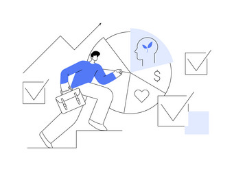 Personal development abstract concept Royalty Free Vector