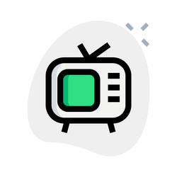 Traditional television device or a retro tv Vector Image