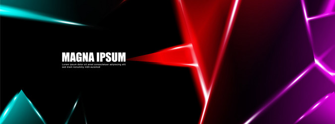 Background a luminous triangle shape design Vector Image