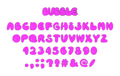 Pink Bubble Letters Vector Images (over 3,300)