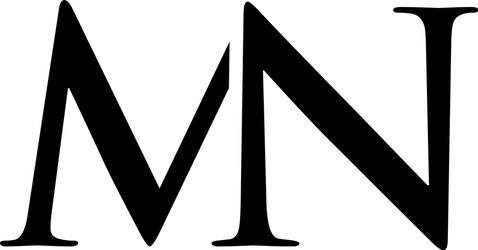 Mn circle logo Royalty Free Vector Image - VectorStock