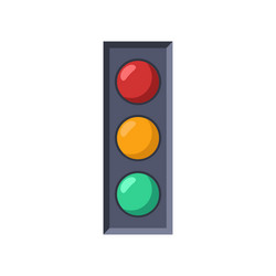 Flashing red and green lights top view Royalty Free Vector