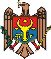 Coat of arms moldova Royalty Free Vector Image