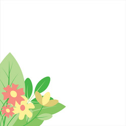 Spring flower corner Royalty Free Vector Image