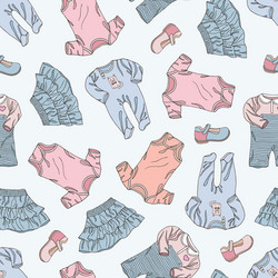 Children clothes seamless pattern-04 Royalty Free Vector