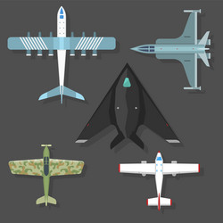 Realistic airplane template Royalty Free Vector Image