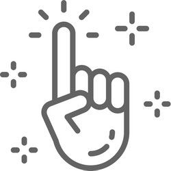 Arrow cursor hand cursor click indicator Vector Image
