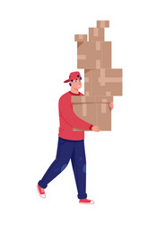 Delivery in different ways and transport Vector Image