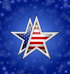 American star sign Royalty Free Vector Image - VectorStock
