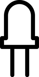 Bright led diode Royalty Free Vector Image - VectorStock