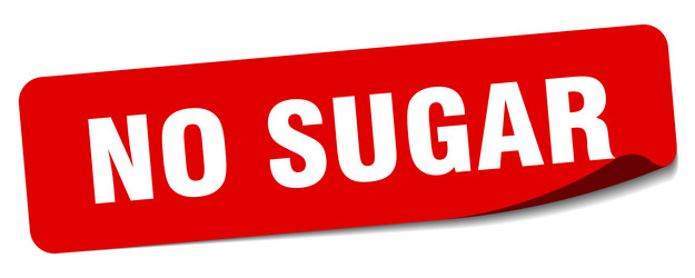 No sugar added sticker label Royalty Free Vector Image