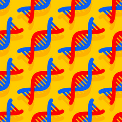 Dna strand pattern seamless deoxyribonucleic acid Vector Image