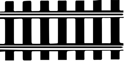 Railroad logo on white background Royalty Free Vector Image