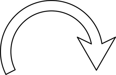 Return arrow symbol Royalty Free Vector Image - VectorStock