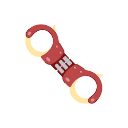 Cuff handcuffs cartoon Royalty Free Vector Image