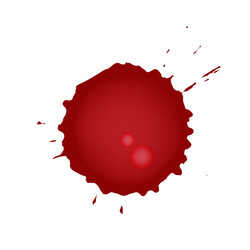 Realistic blood splatters red ink Royalty Free Vector Image