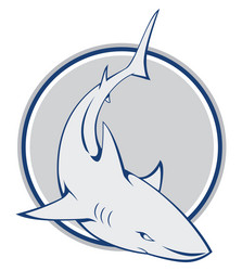 Shark symbol logo Royalty Free Vector Image - VectorStock