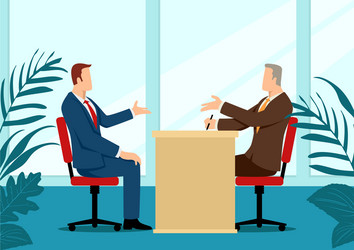 Job interview Royalty Free Vector Image - VectorStock