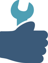 Service hand icon Royalty Free Vector Image - VectorStock