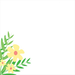 Spring flower corner Royalty Free Vector Image