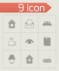 Homey icon set Royalty Free Vector Image - VectorStock
