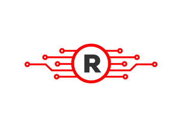 Cyber Letter R Vector Images (over 150)